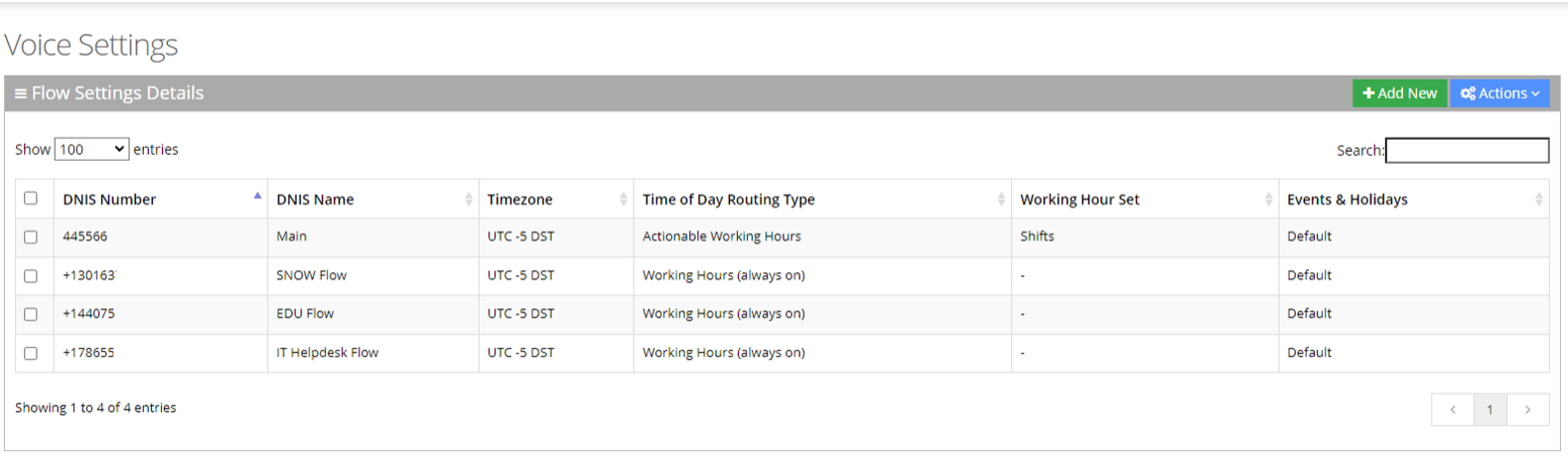 Configuring Voice Settings
