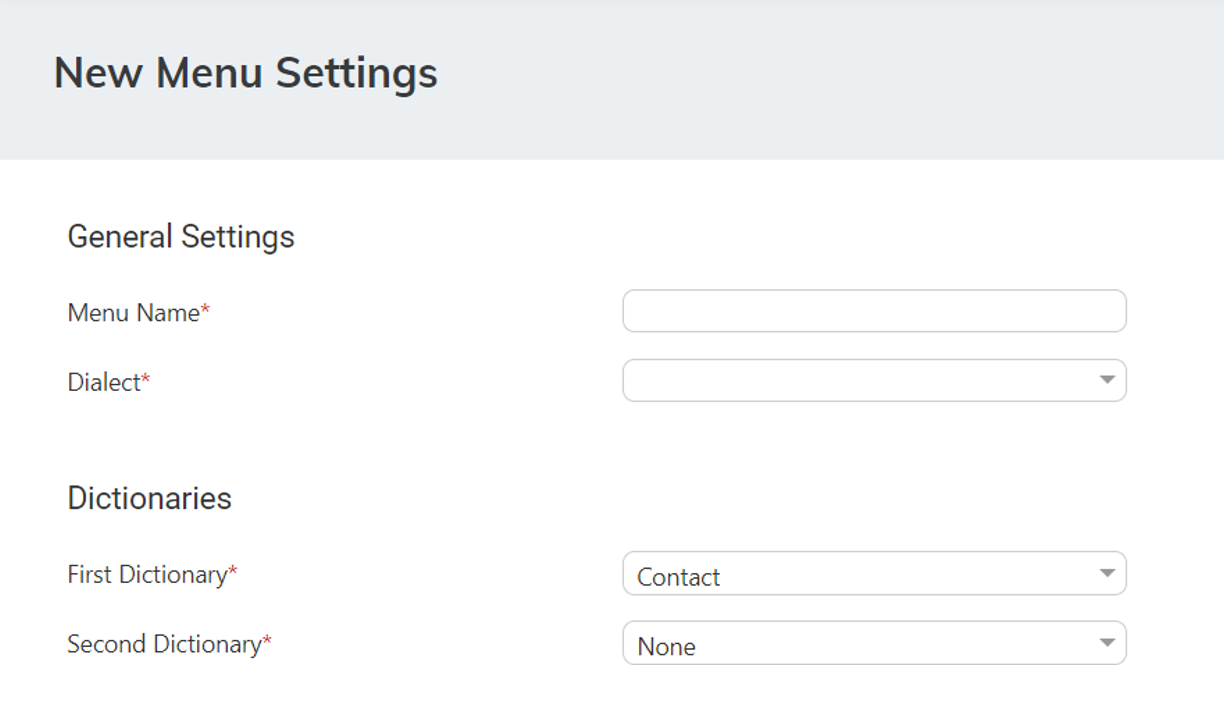 Adding a Speech Menu