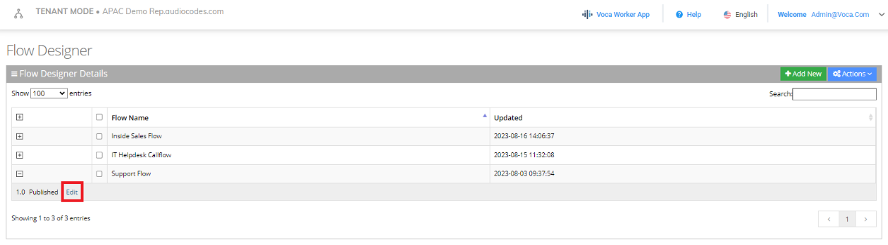 Accessing Flow Designer
