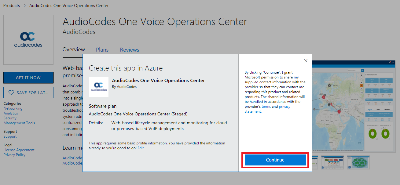 Deploying from Azure Marketplace Image